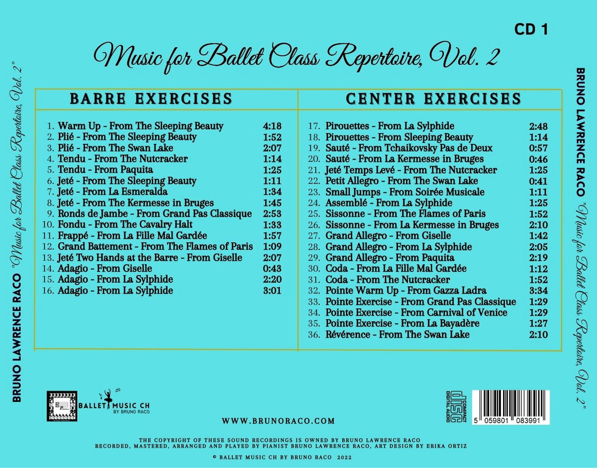 Music for Ballet Class Repertoire - Best Selection, Vol. 2 | Bruno ...