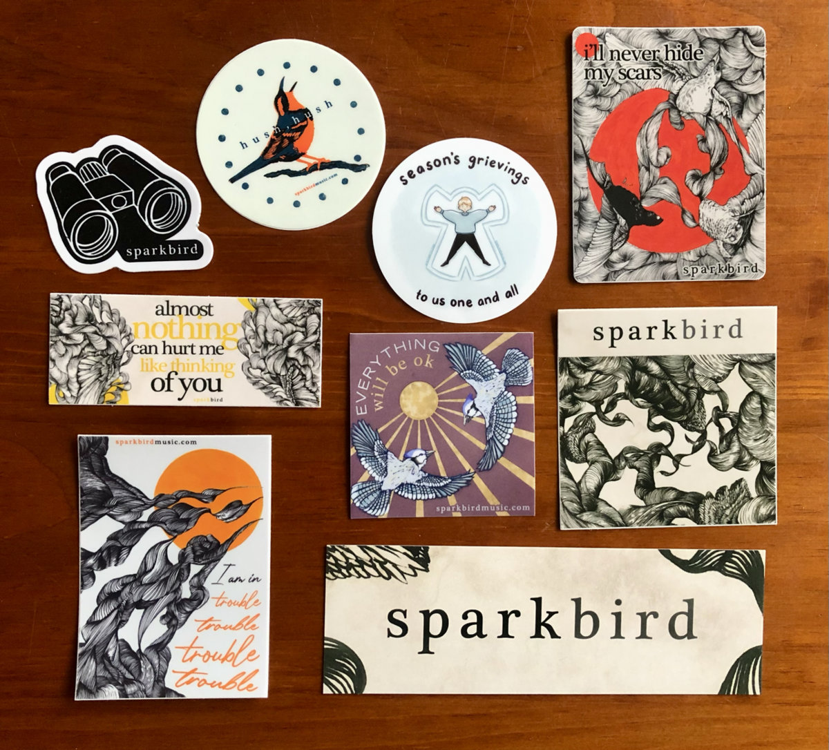 Sticker & Bookmark Bundle | Sparkbird