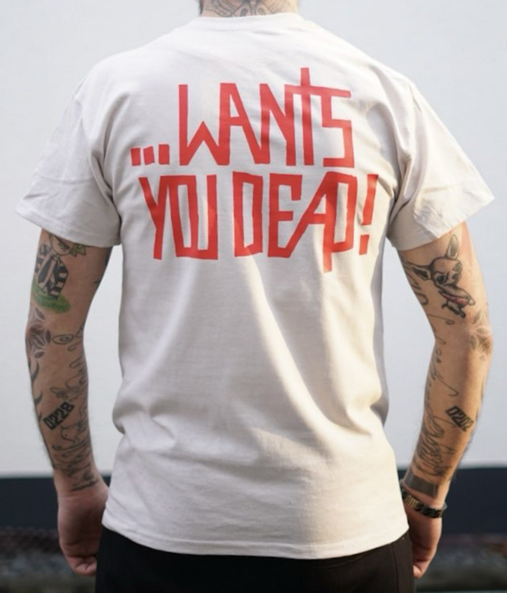 Shirt "Wants You Dead" - Ice Grey | MANTAR