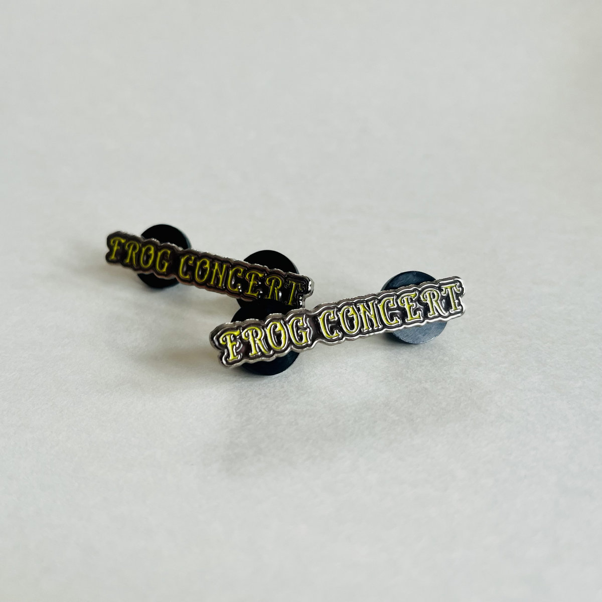 Text Logo Metal Enamel Pin | Frog Concert