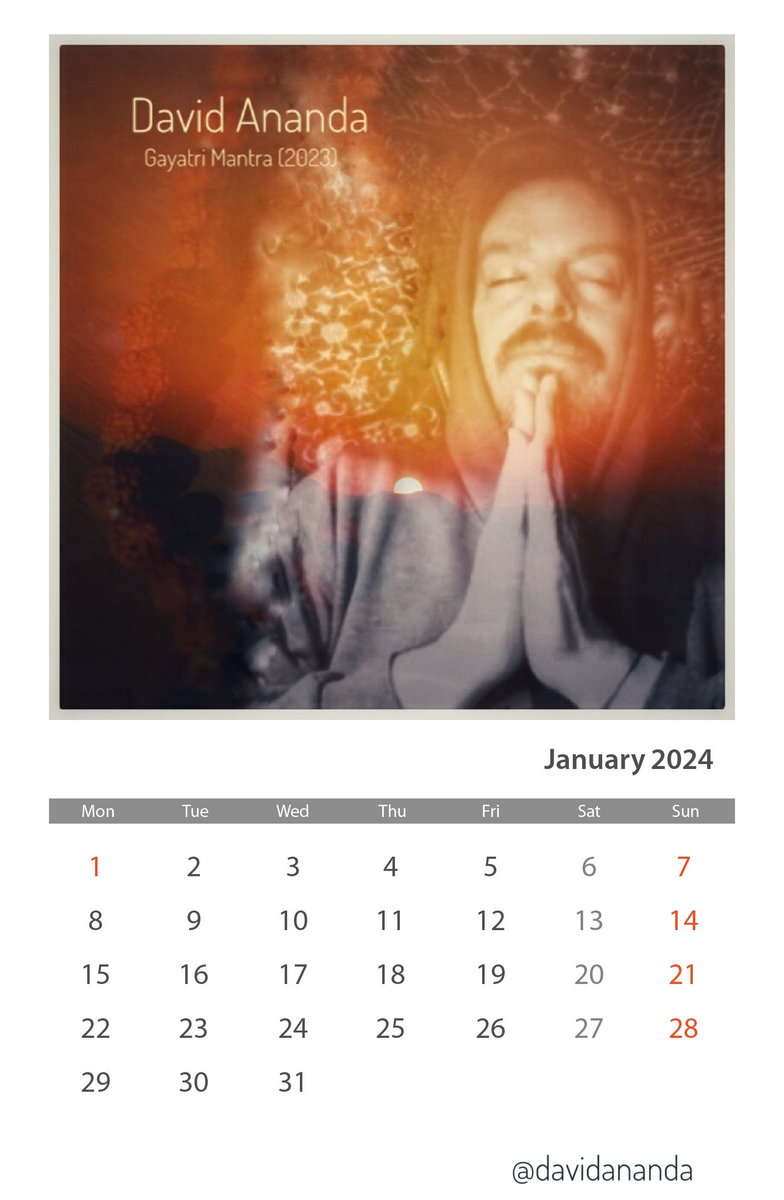 David Ananda calendar 2024 | david ananda