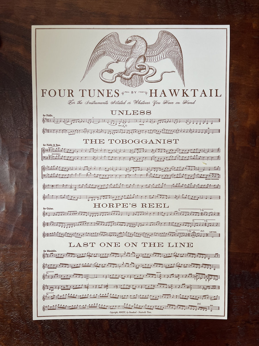 "Four Tunes" Music Print | Hawktail