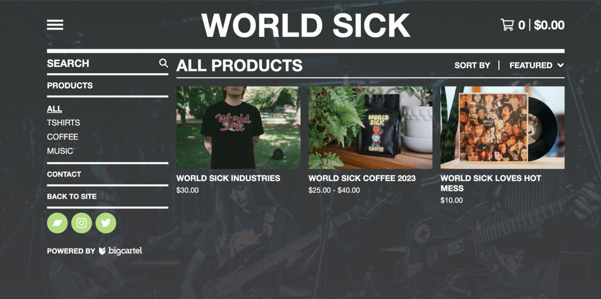 World Sick Merch Has Moved | World Sick
