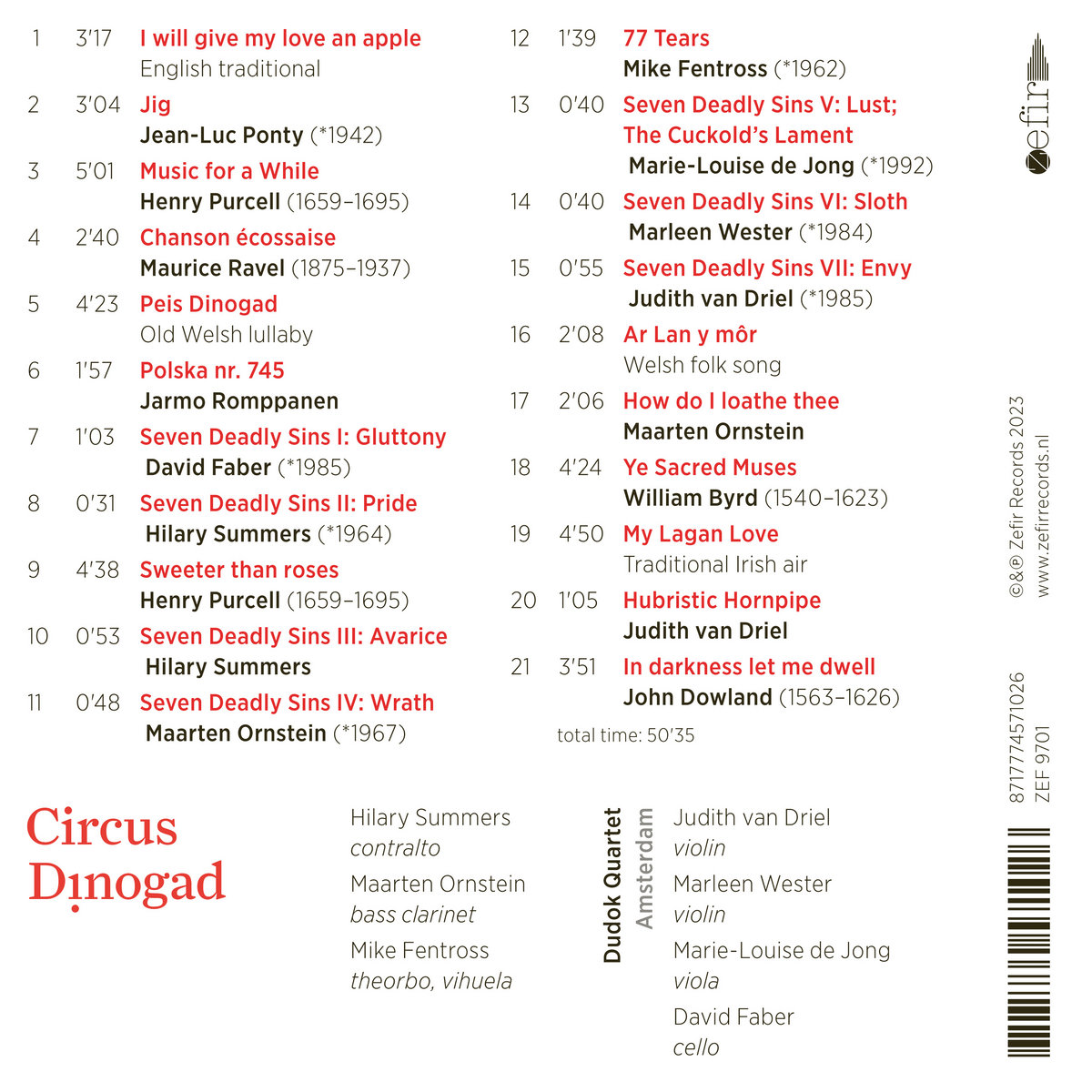 Circus Dinogad | Hilary Summers, Maarten Ornstein, Mike Fentross, Dudok ...