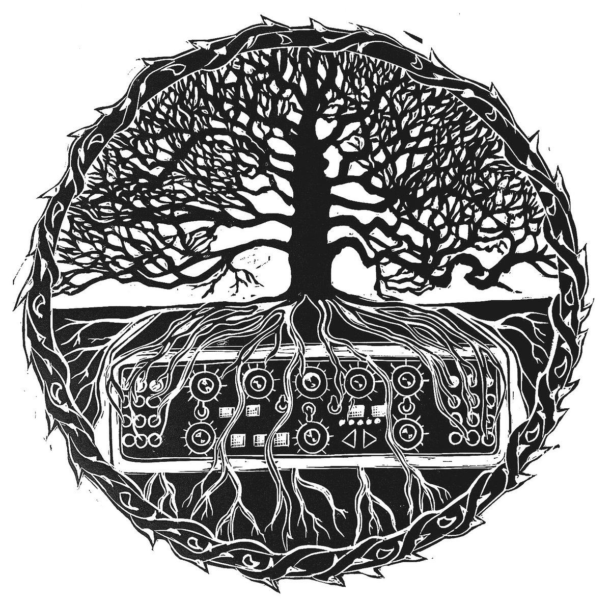 Handprinted "Sonic Tree" Poster | Alex H Duncan