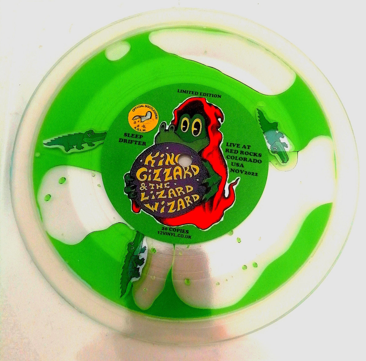 King Gizzard and the Lizard Wizard Live at Red Rocks 7" Liquid filled ...