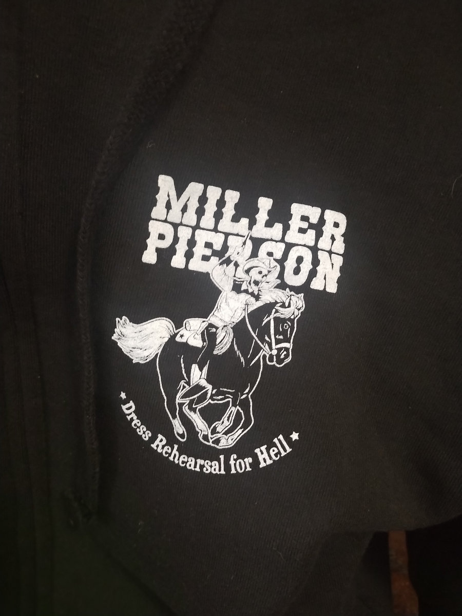 Black Zipper Hoodie (S-XL) (Front AND Back) | Miller Pierson