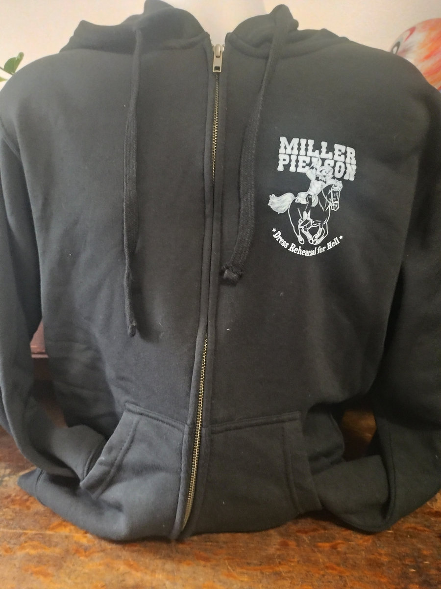 Black Zipper Hoodie (S-XL) (Front AND Back) | Miller Pierson