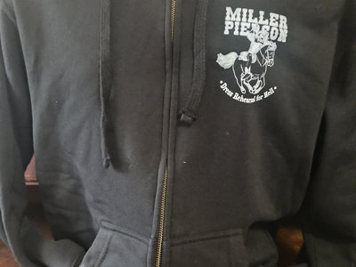 Black Zipper Hoodie (S-XL) (Front AND Back) | Miller Pierson