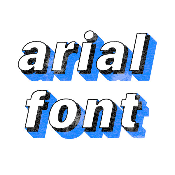 man possessed | arial font