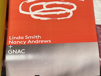 Linda Smith & Nancy Andrews + GNAC gig poster + hand-written GNAC set ...