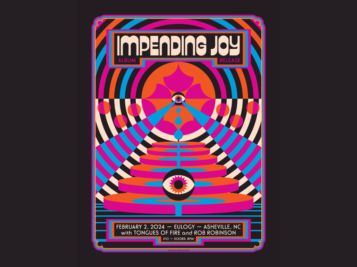 Album Release Show Poster | Impending Joy
