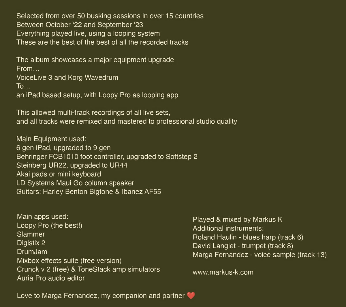 LIVE with LOOPER No.2 | Markus K