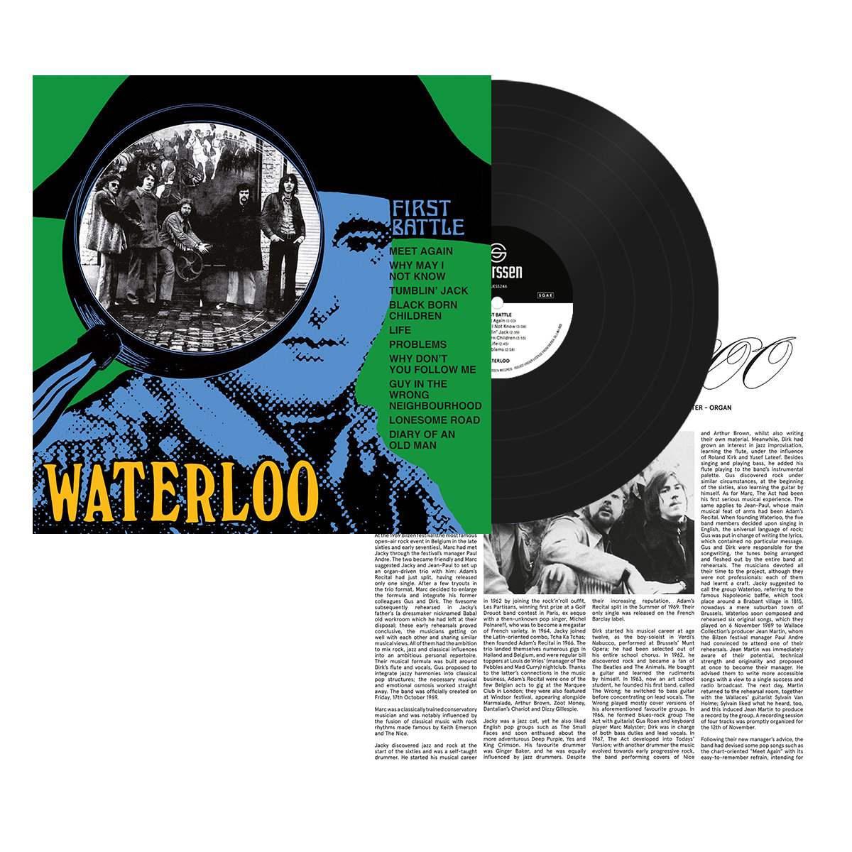 WATERLOO - First Battle (Black LP) | Guerssen Records