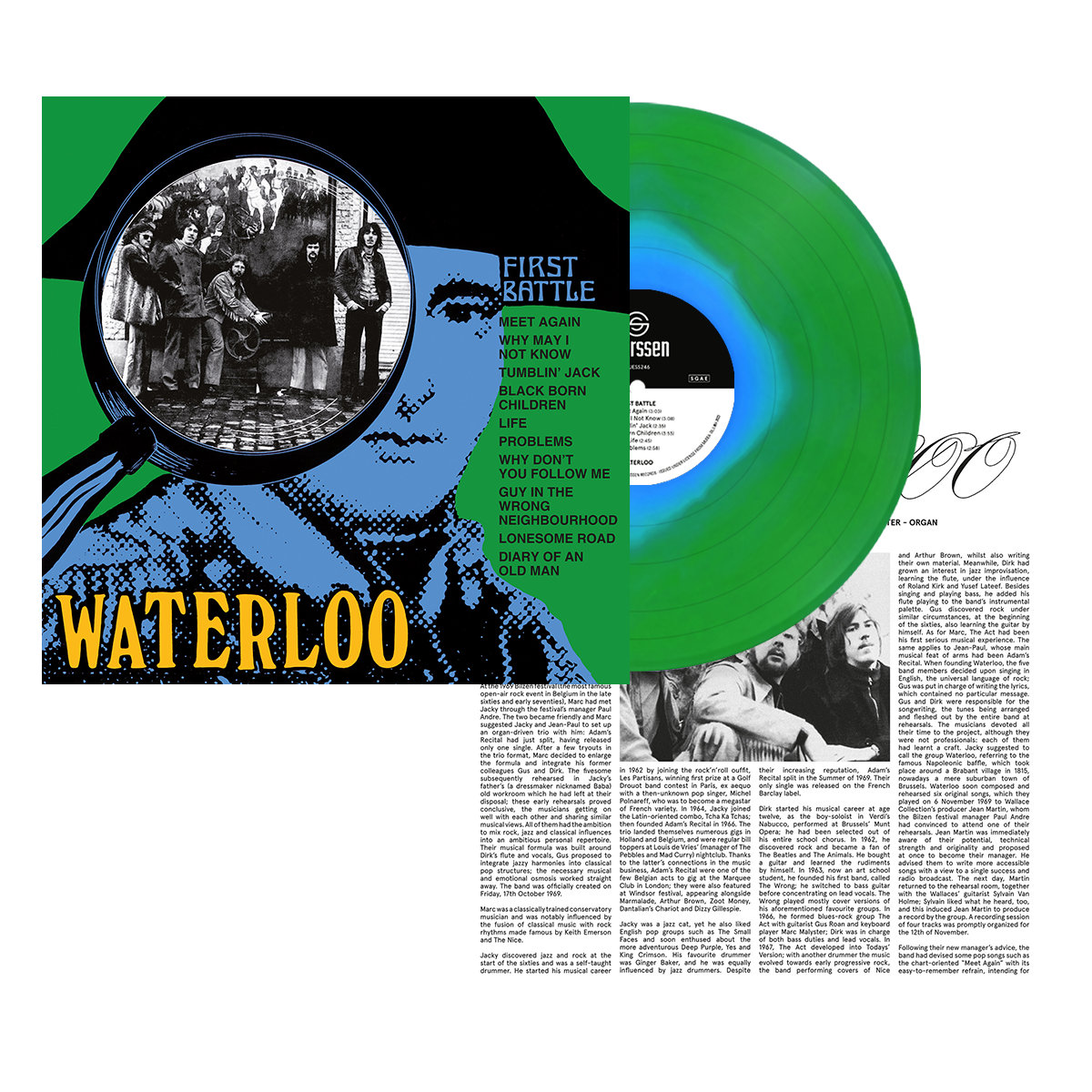 WATERLOO - First Battle (Color in color LP) | Guerssen Records
