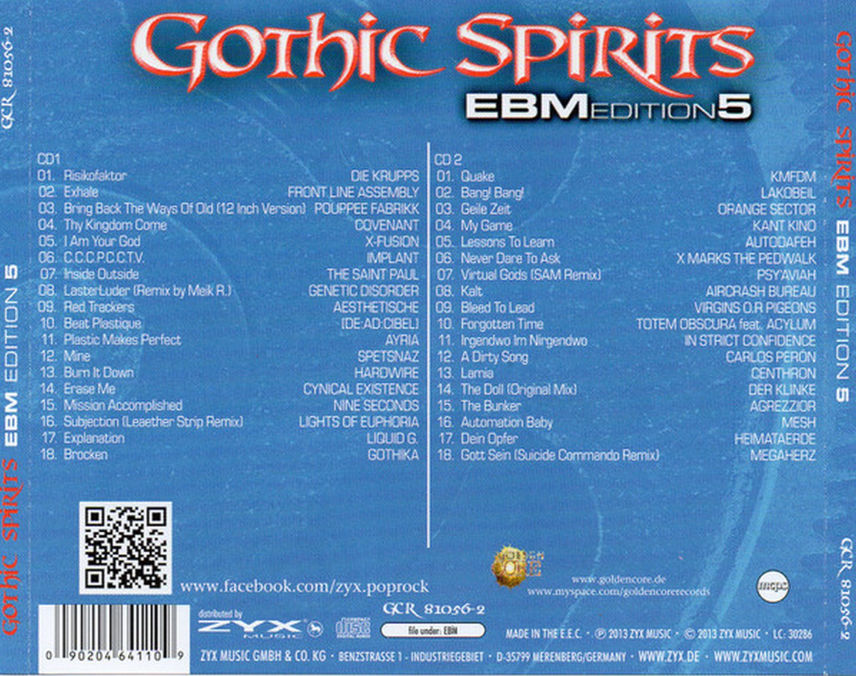 Gothic Spirits (EBM Edition 5) | Various Artists | Echozone