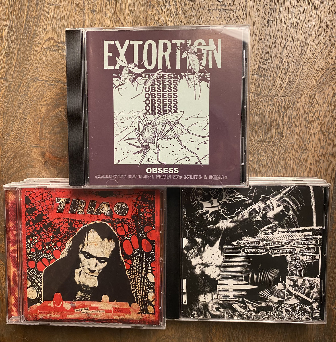 EXTORTION “obsess” cd, RED “golden oath..” cd, TRIAC cd! | RFL RECORDS