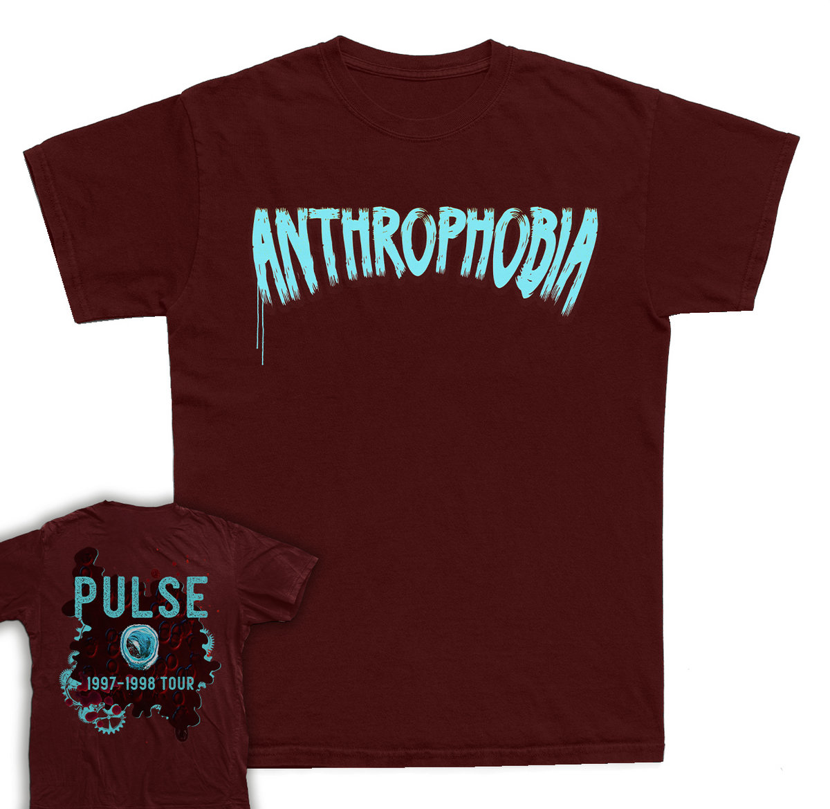 PULSE - Maroon T-Shirt (Limited Edition Color) | Anthrophobia
