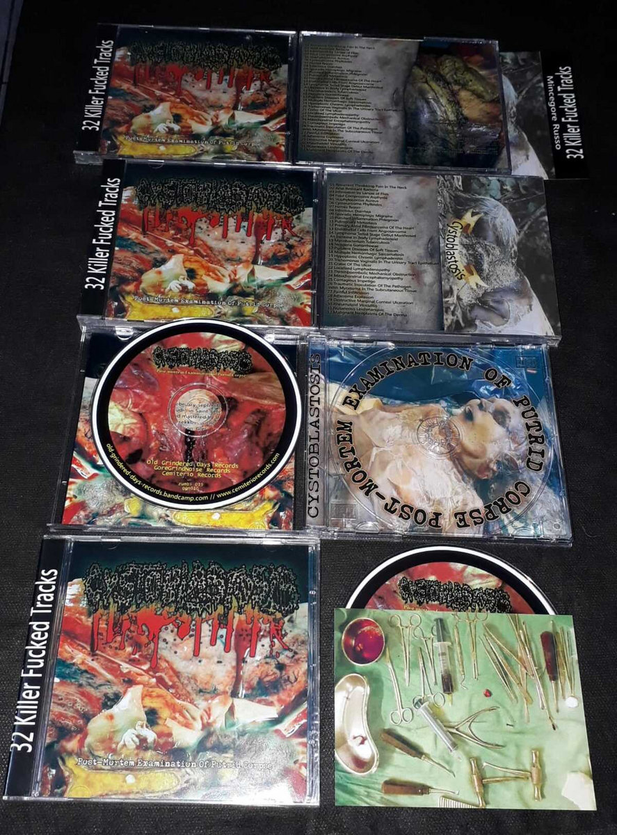 CYSTOBLASTOSIS: Post-Mortem Examination Of Putrid Corpse – Full Album CD | Cemitério Records ...