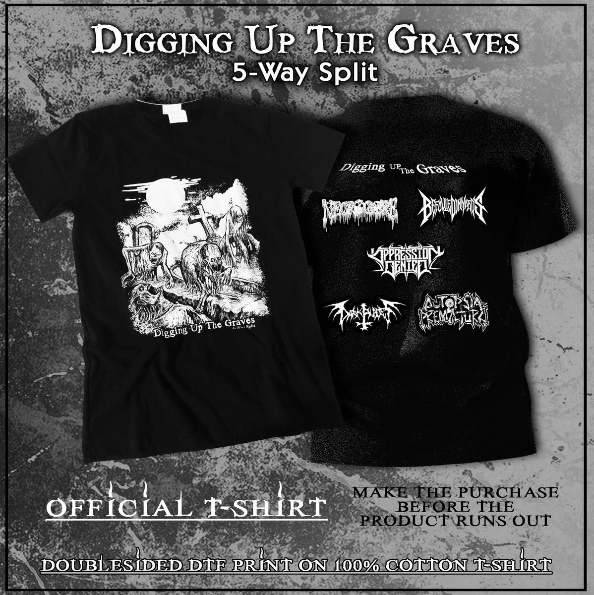 Digging Up The Graves - 5way Split (Death Metal) | V/A | GUTS AND BLOOD Records