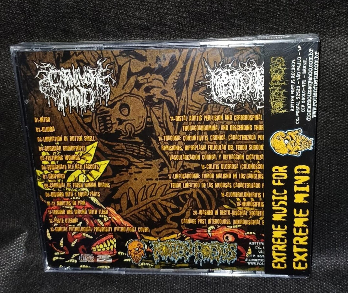 CARNIVORE MIND / HIPERMENORREA - Split CD | Rotten Foetus Records