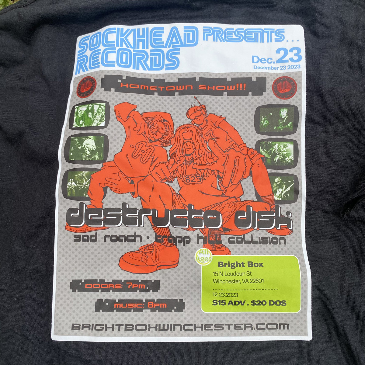 Destructo Disk Hometown Show 2023 Shirt | Sockhead Records
