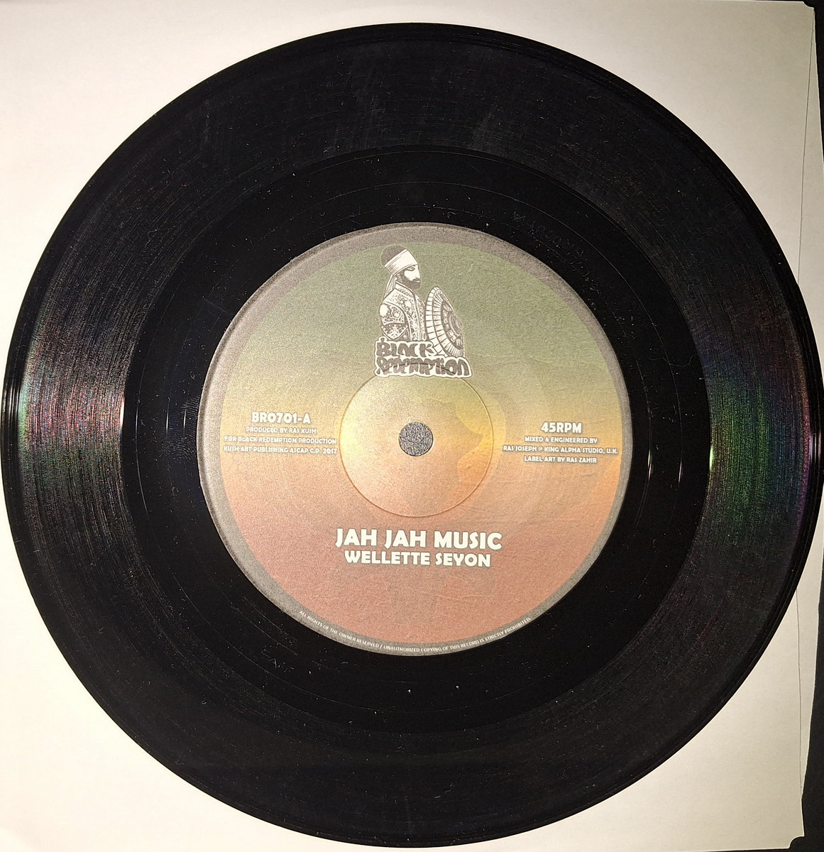 JAH JAH MUSIC 7" single | WELLETTE SEYON/KING ALPHA | Wellette Seyon