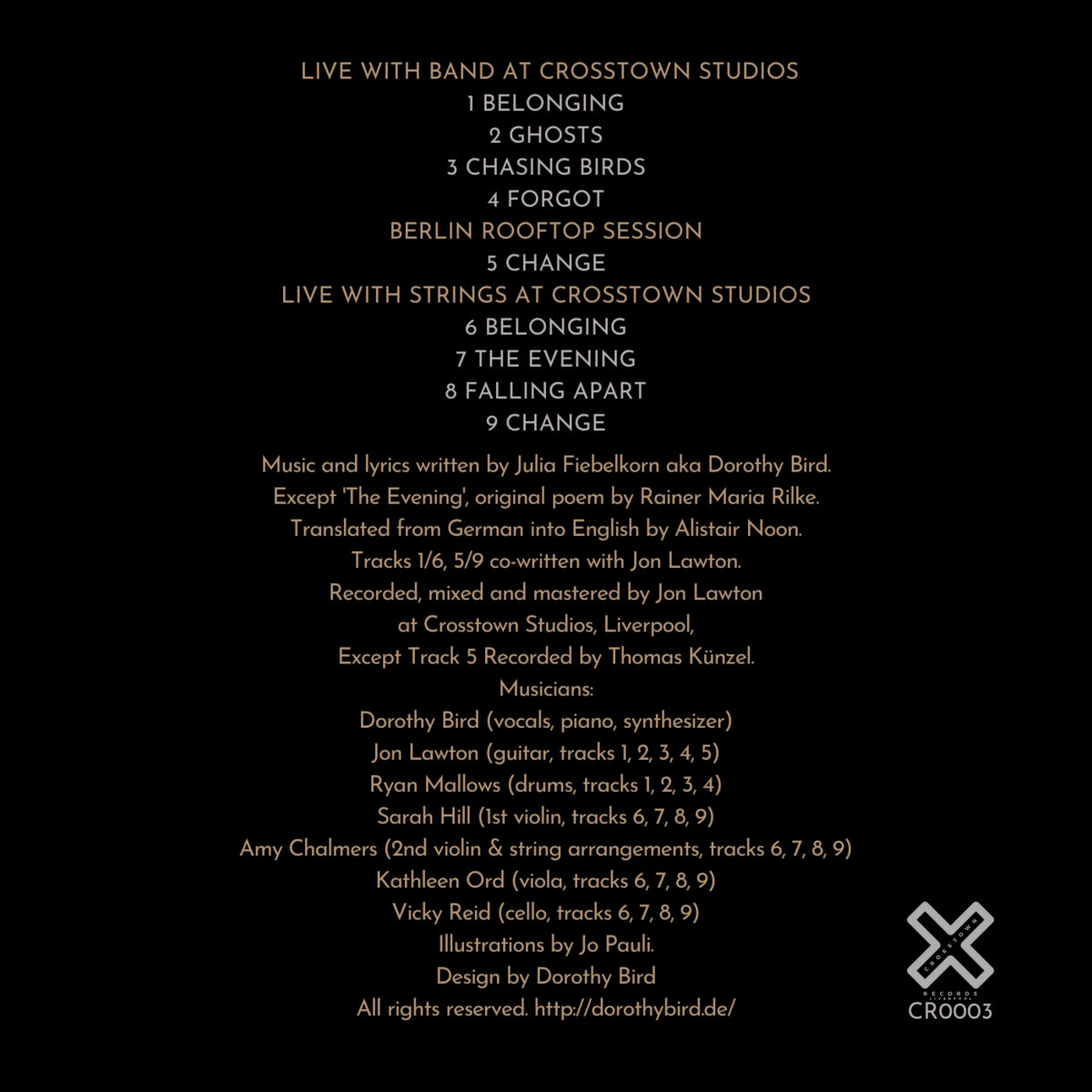 Belonging Sessions - Live with Strings at Crosstown Studios | Dorothy Bird
