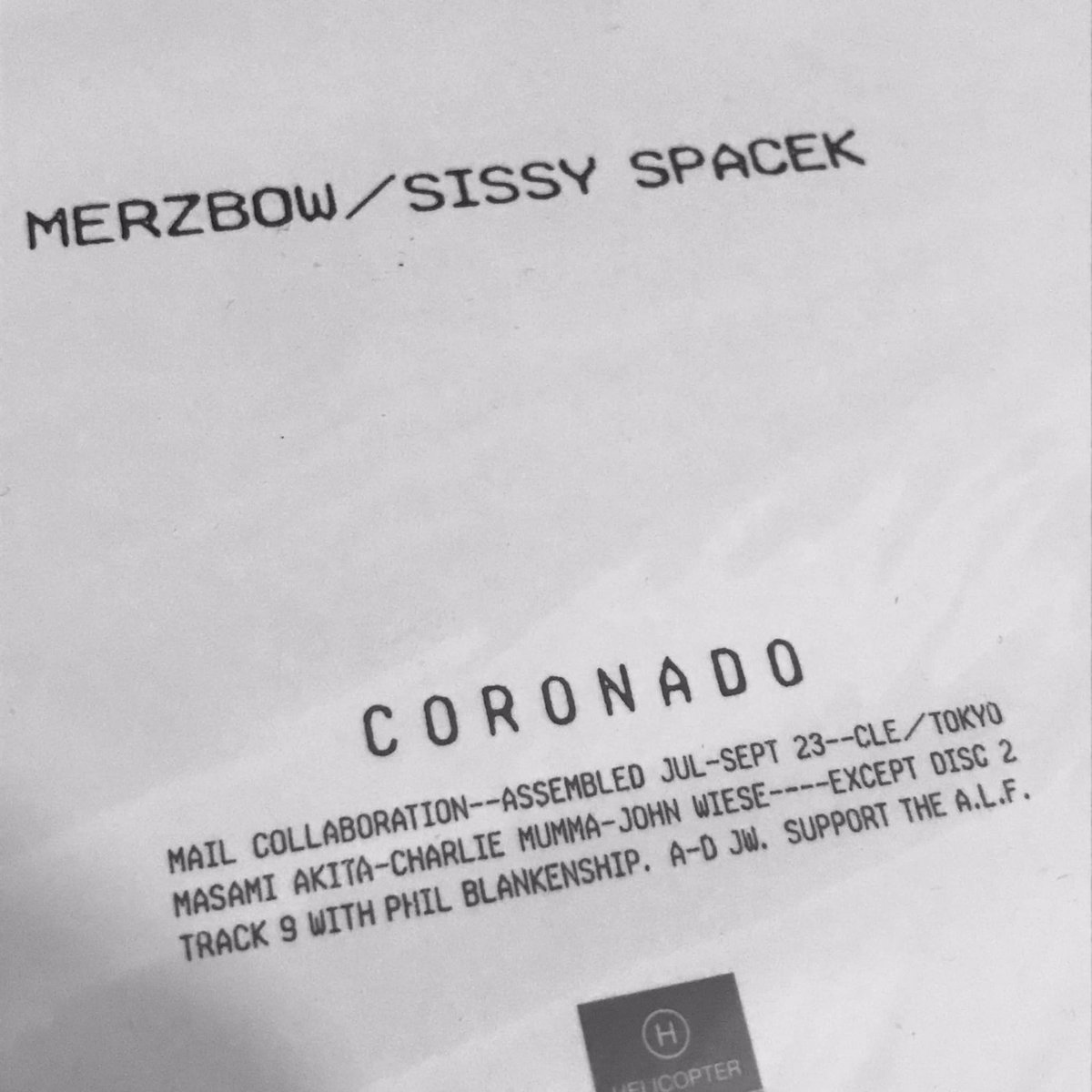 Coronado | Merzbow/Sissy Spacek | Sissy Spacek