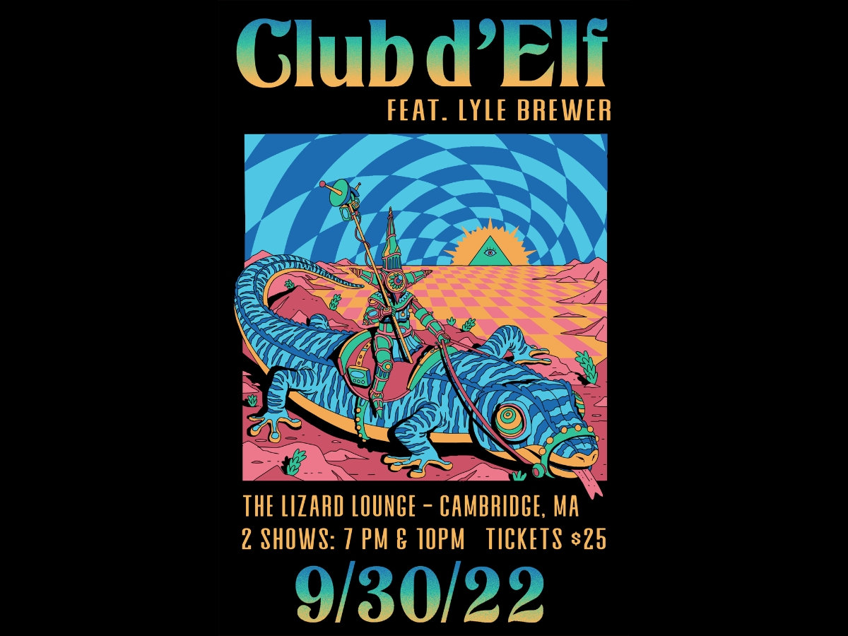 AUTOGRAPHED LIZARD LOUNGE 9/30/22 POSTER (FEAT. LYLE BREWER) | Club d'Elf