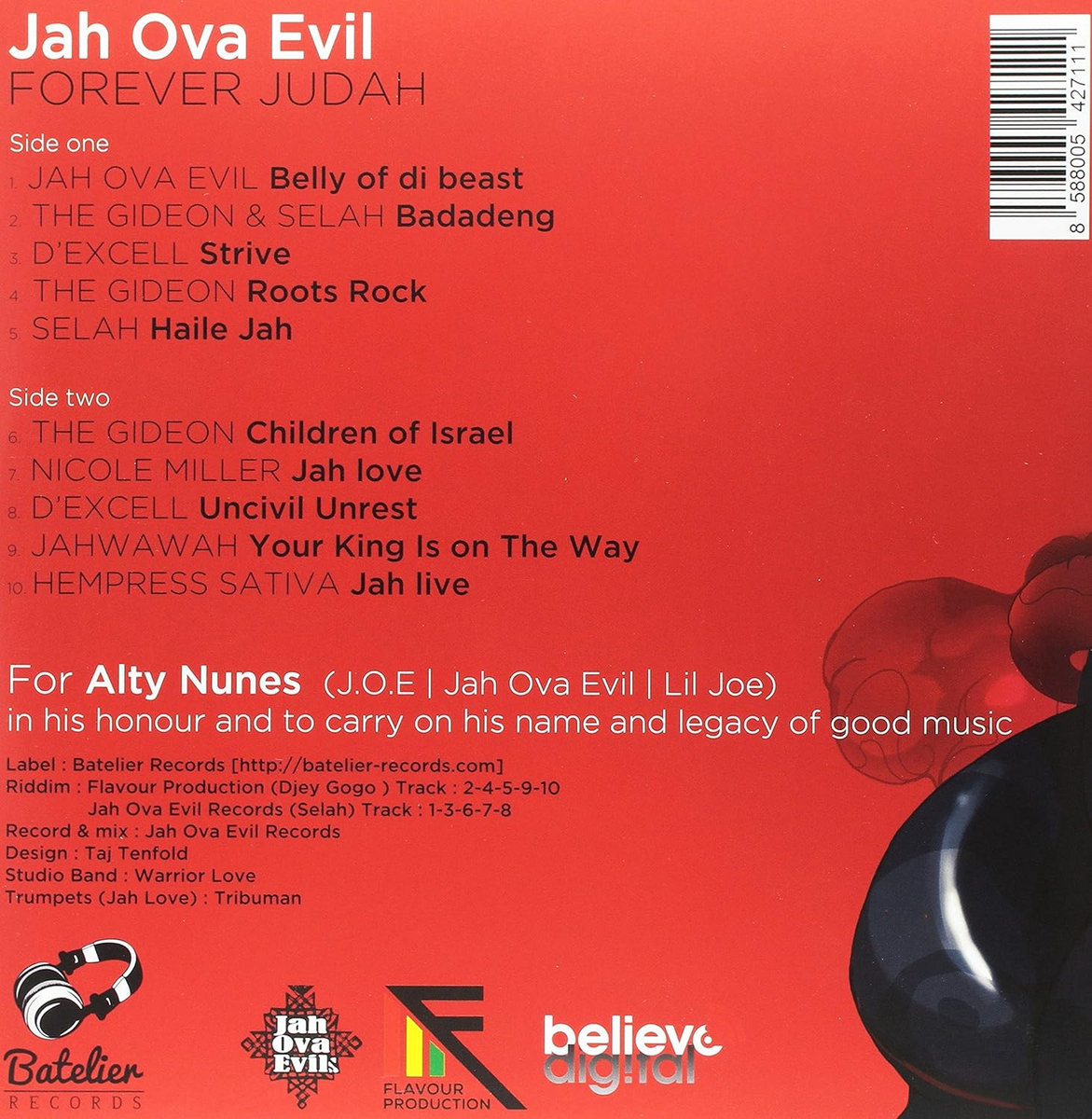 FOREVER JUDAH | JAH OVA EVIL | Batelier Records
