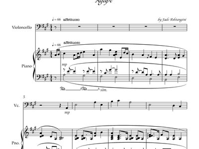 Sheet Music - Digital (PDF) - Agape | Jade Ashtangini
