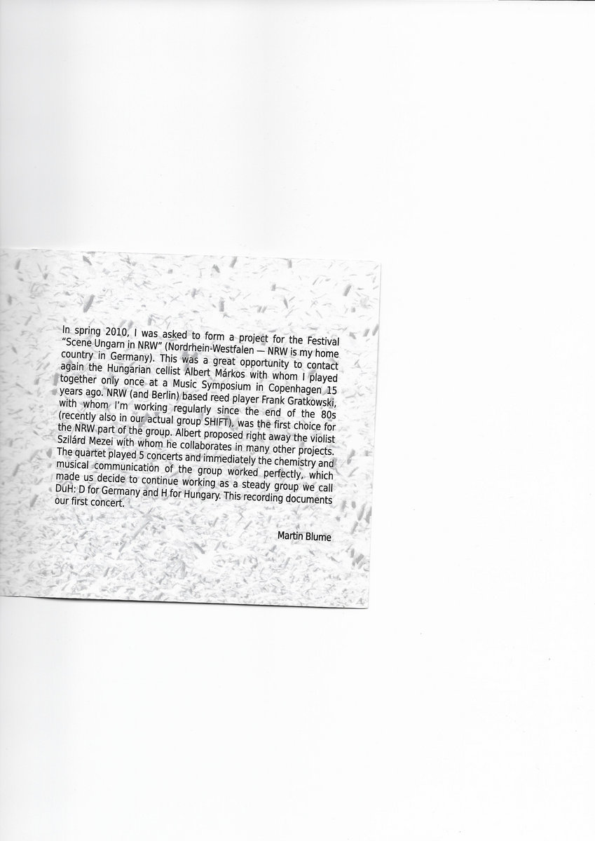Gratkowski/Mezei/Markos/Blume: in Just | Martin Blume
