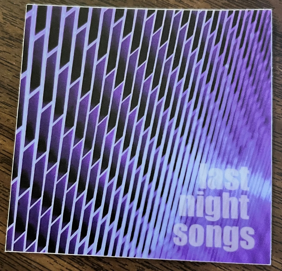 last night songs - album sticker | last night songs