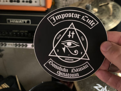 IC / MC Black Circle Sticker | Impostor Cult