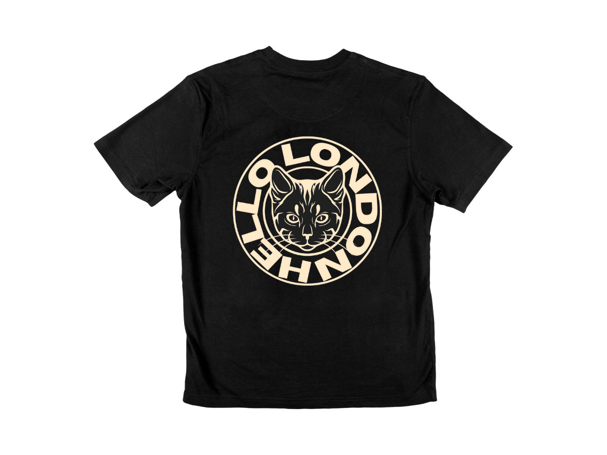 Hello London Cat Logo Tshirt | Hello London