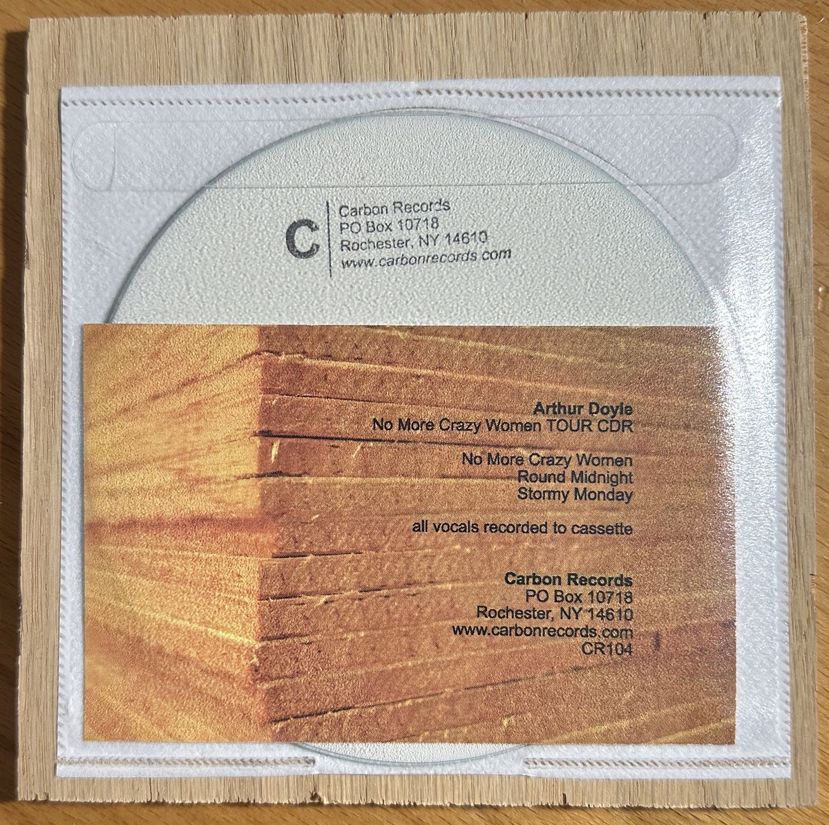 No More Crazy Women | Arthur Doyle | Carbon Records