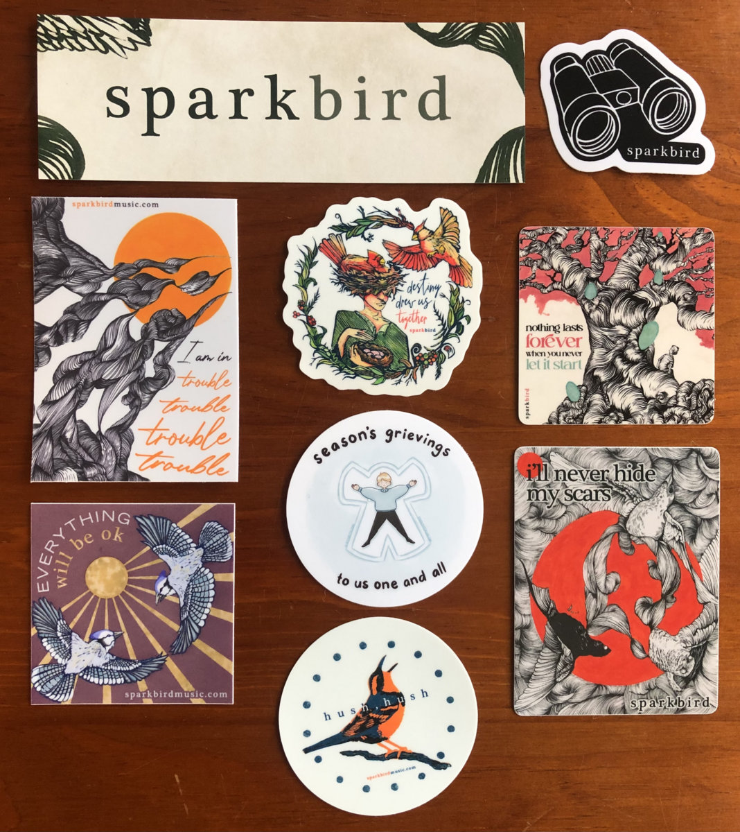 Sticker & Bookmark Bundle | Sparkbird