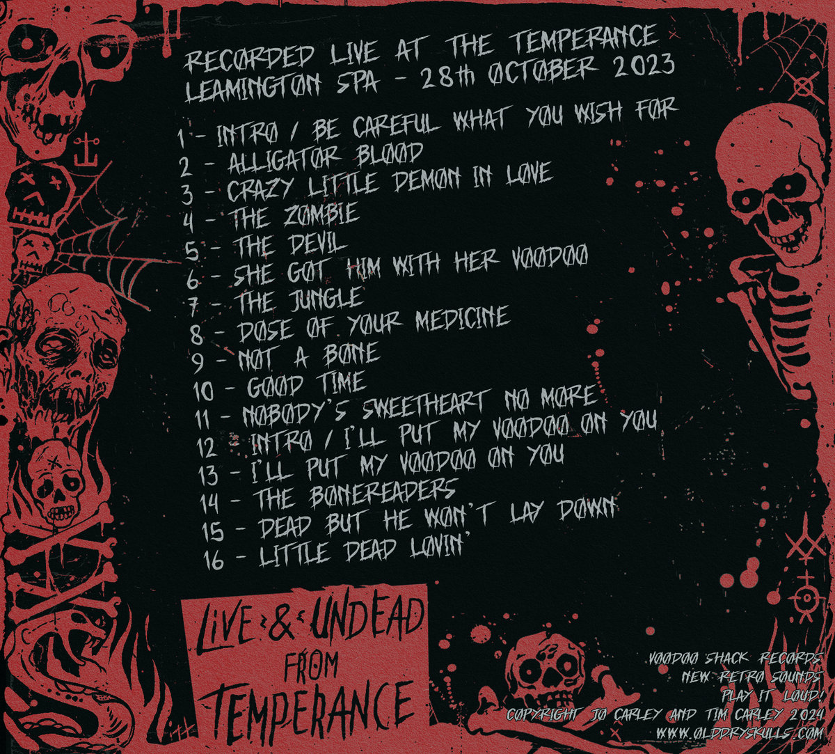 Live and Undead From Temperance | Jo Carley and The Old Dry Skulls