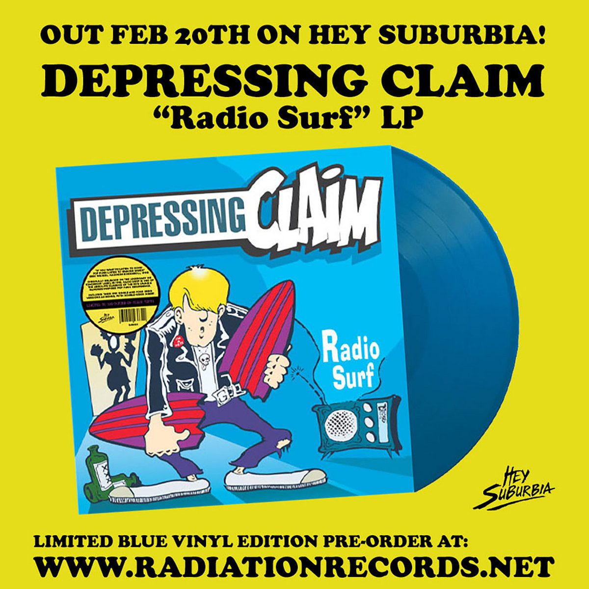 DEPRESSING CLAIM - "RADIO SURF" | HEY SUBURBIA