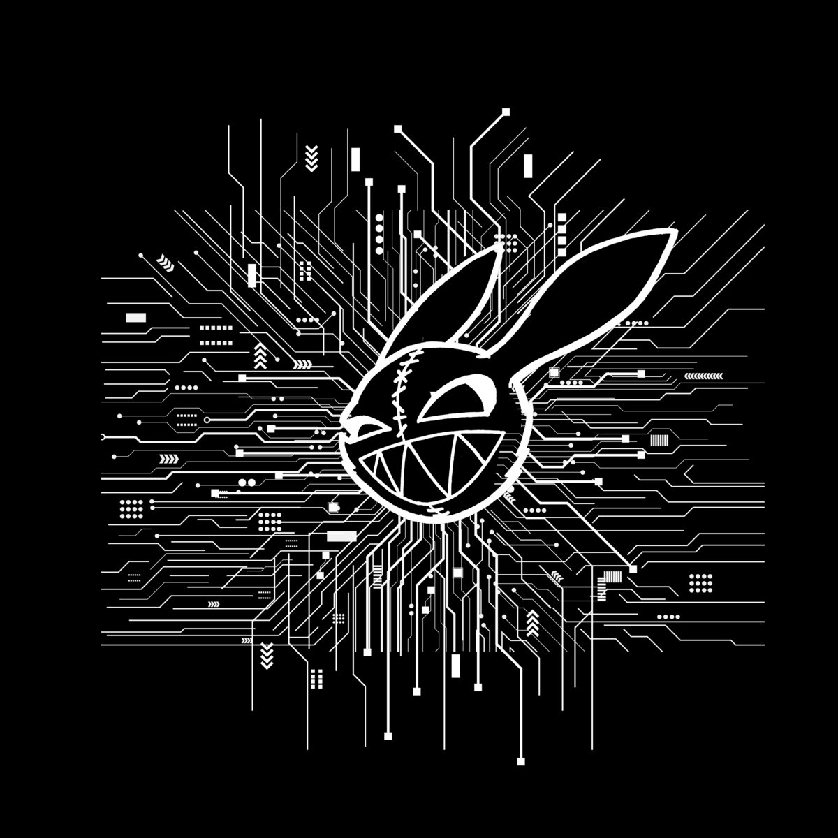 Murder Bunny in the Machine T-shirt | Rabbit Junk