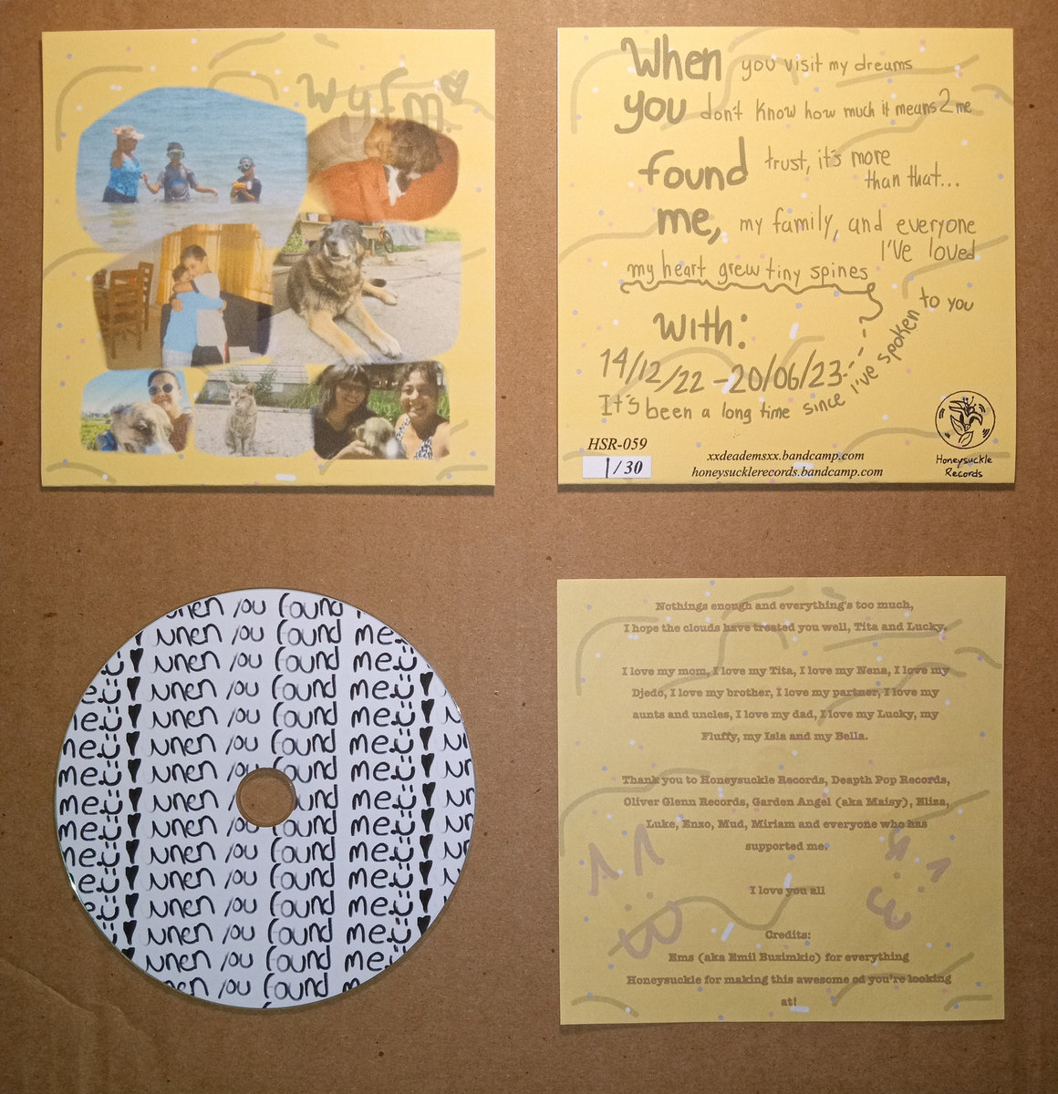 when you found me. (deluxe edition) | when you found me. | Honeysuckle ...