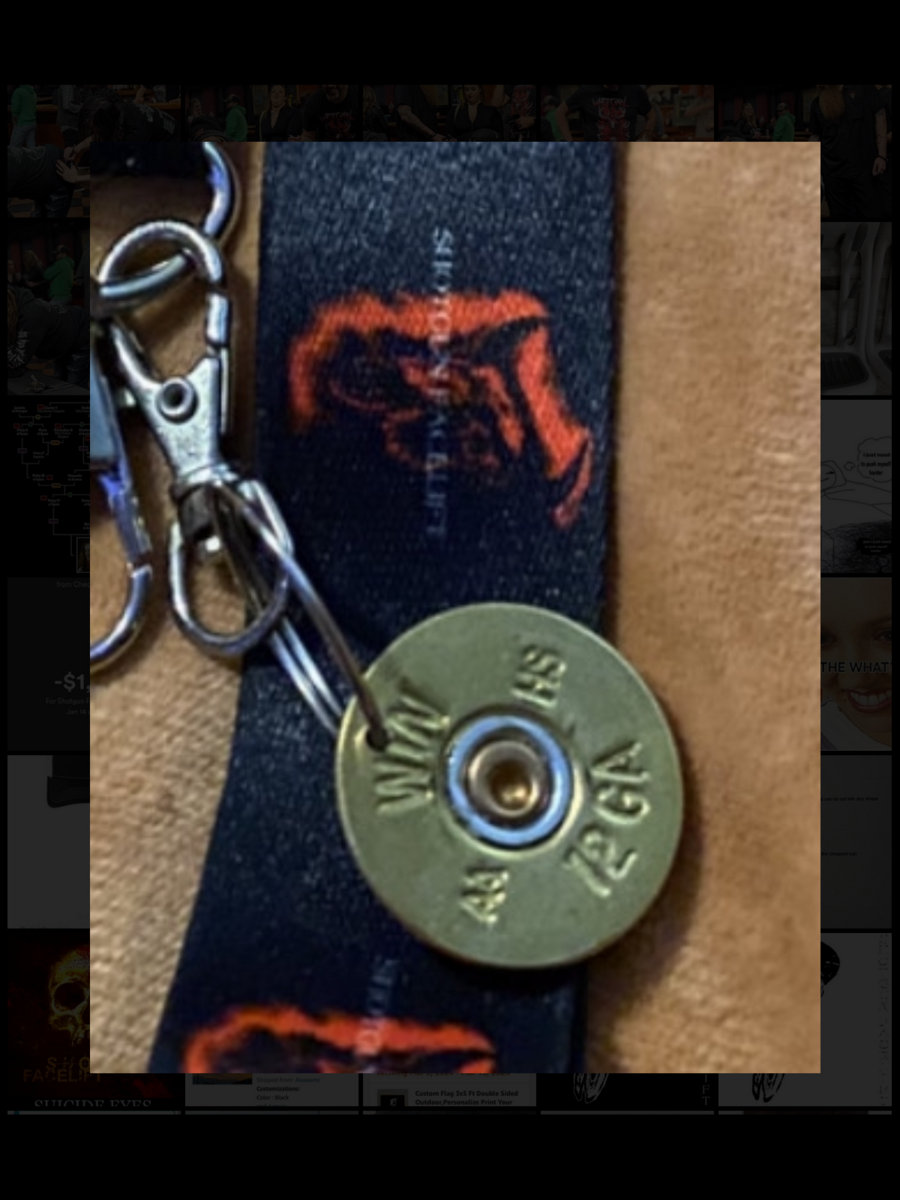 Shotgun Shell Head Stamp Only Keyring | Shotgun Facelift