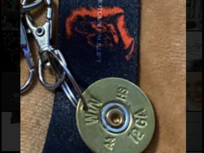 Shotgun Shell Head Stamp Only Keyring | Shotgun Facelift