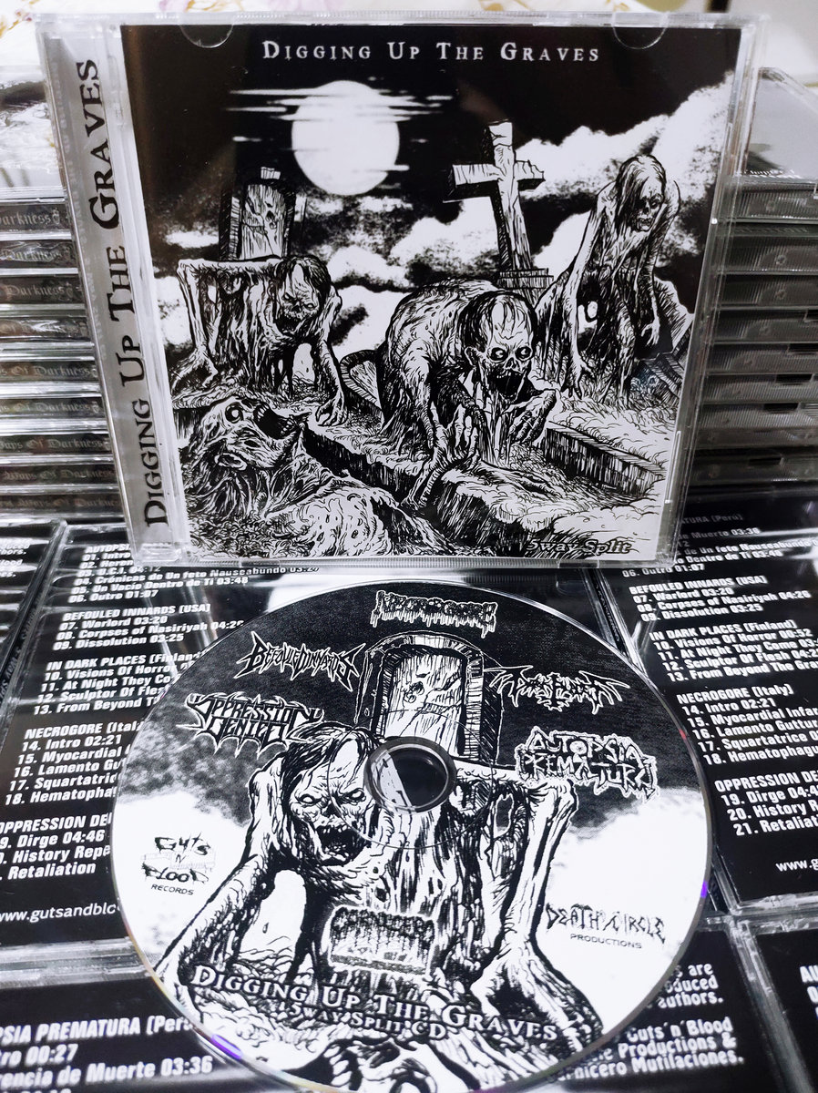 Digging Up The Graves - 5way Split (Death Metal) | V/A | GUTS AND BLOOD ...