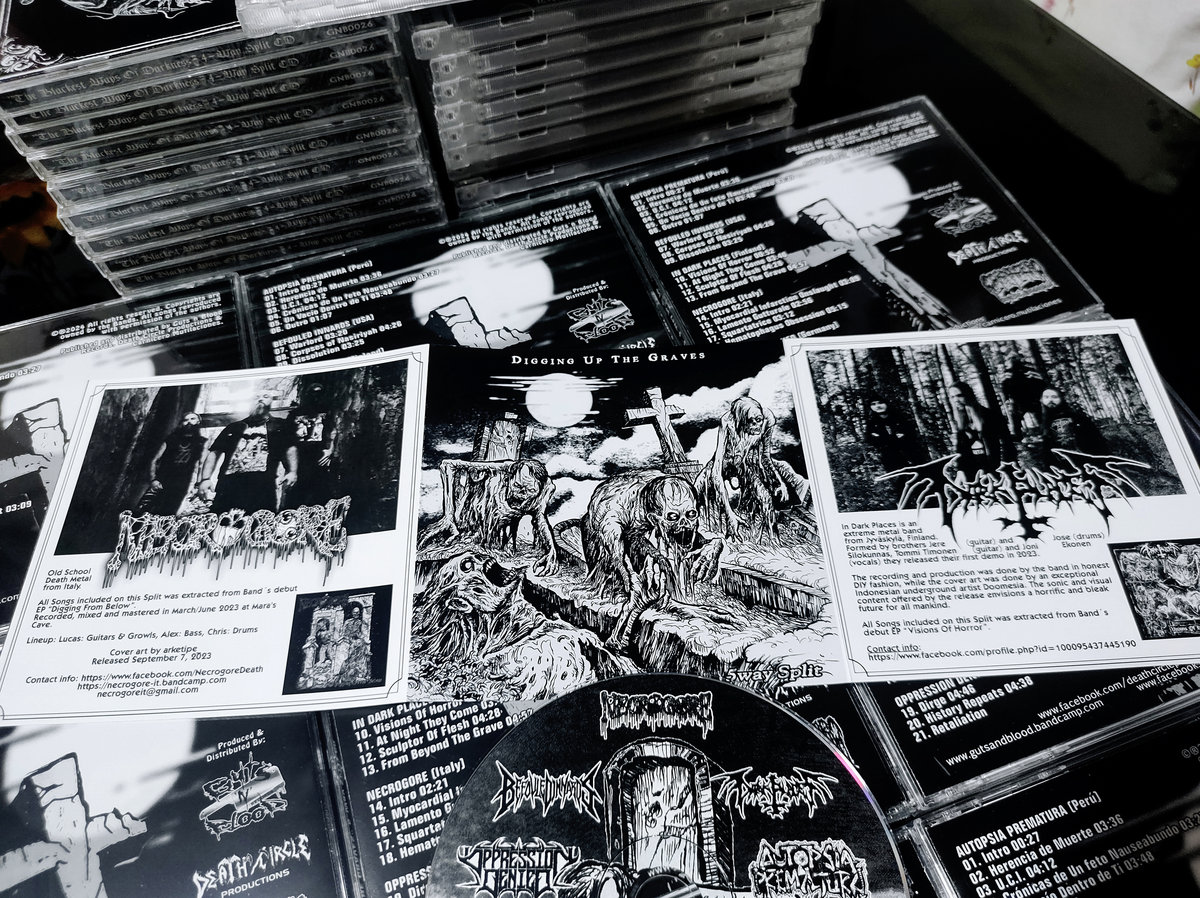 Digging Up The Graves - 5way Split (Death Metal) | V/A | GUTS AND BLOOD ...