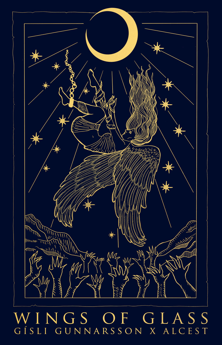 Wings of Glass ft. Alcest - Gold Foil Print | Gísli Gunnarsson