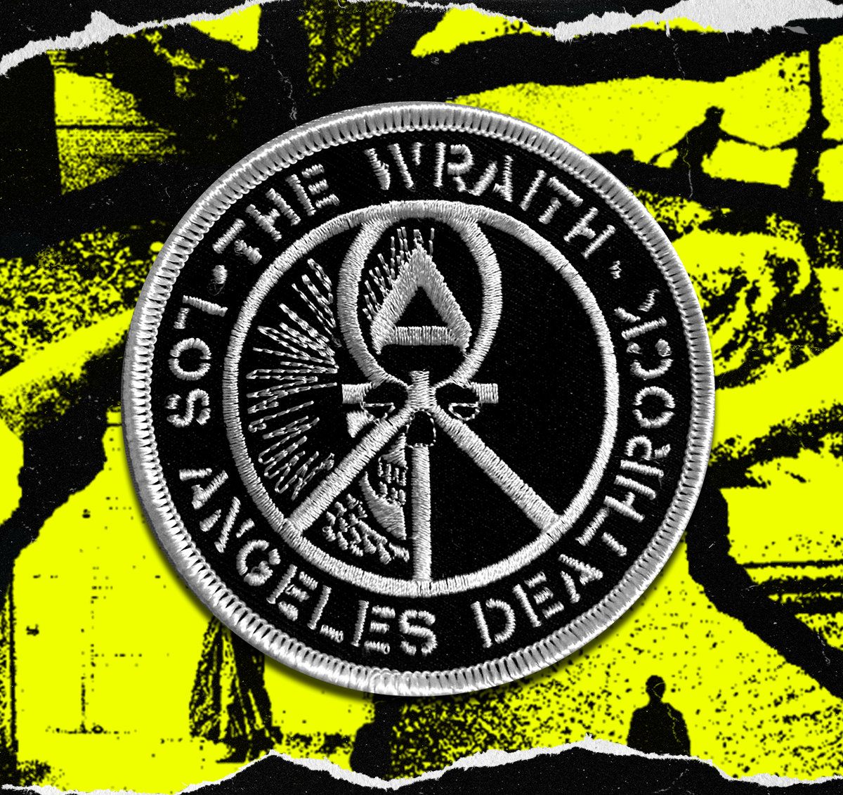 The Wraith Deathrock Logo 3.2 Inch Embroidered Patch. | The Wraith
