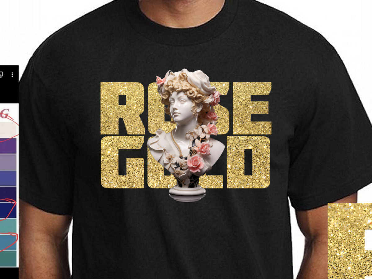 Pre-Order: Rose Gold - Crest on Black T-Shirt | Alec Burnright