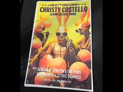 Christy 'Rabbit' Show Poster 8x12 | Christy Costello